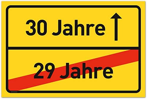 30 Geburtstag Schild für Frauen und Männer - Deko Geschenke Schild zum ...