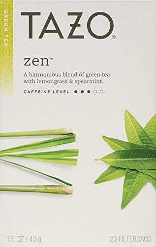 Amazon.com : TAZO Organic Zen Green Tea, 16 Total Tea Bags : Grocery ...