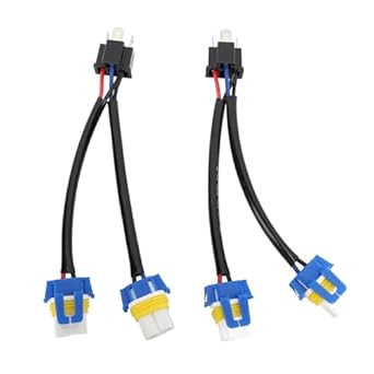 Amazon.com: Cryfokt 2pcs Headlight Socket Converter Kit, 9003 H4 to ...