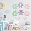 Amazon.com: Tatuo 6 Pcs Daisy Flower Shaped Wall Floating Shelves ...