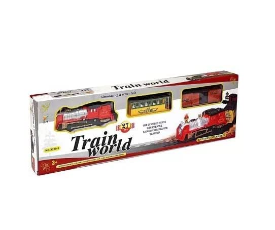 Buy Musical Classic Train World Toy Train Track Set for Kids with Real ...