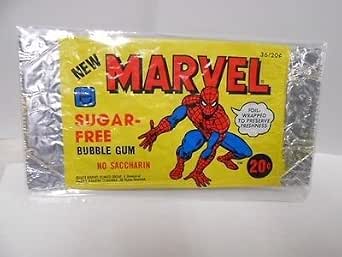 Amazon.com: Marvel Comics rare vintage sugar free gum box wrapper 1979 ...