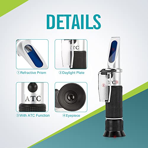 Snapklik.com : LACHOI ATC Brix Refractometer For Beer Brewing Homebrew ...