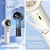 Amazon.com: KAMISAFE Portable Handheld Turbo Fan - 100 Speeds ...