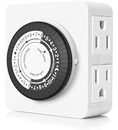 Amazon.com: G-ELEK Outdoor Timer Outlet Waterproof, 24 Hour Outdoor ...