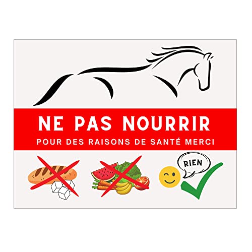 Plaque de box cheval ne pas nourrir pancarte panneau ne pas donner à ...