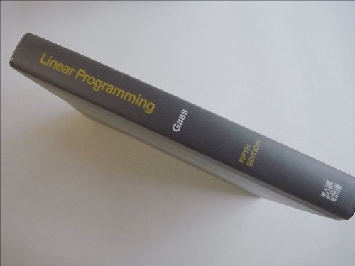 Linear Programming Methods And Applications 9780070229822 Gass Saul I Books