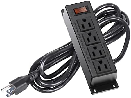Amazon.com: Surface Mounted Power Strip 3 AC Grounded Outlets Mountable ...