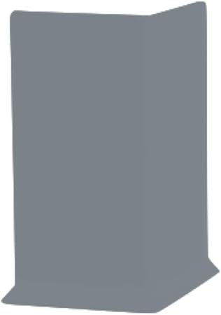700 Series Cove Base TPR 4"X1/8"X3" Pieces - Dark Gray (Outside Corner ...