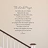 Amazon.com: The Lord's Prayer Bible Wall Decal Our Father Vinyl Wall ...