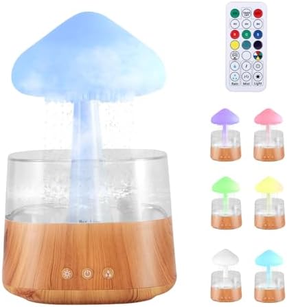 MIFXIN 2023 New Night Light Cloud Rain Humidifier with 7 Colors LED ...