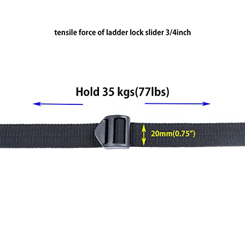 Snapklik.com : Baitoo Ladder Lock Slider 3/4in,1,1.25,1.5,2 Inch ...