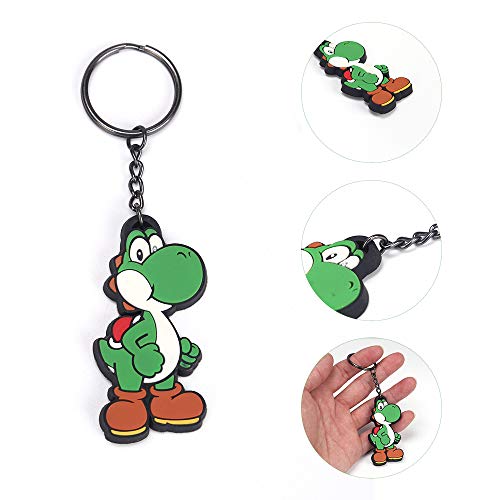 Yoshi Keychain, Rubber Keychain Super Mario Yoshi : Amazon.in: Bags ...