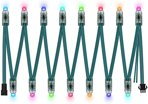 Amazon.com: Rextin WS2811 Pixels Digital Addressable LED String Lights ...