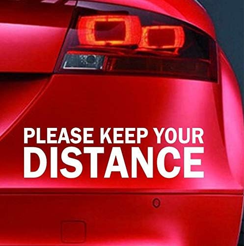ISEE 360® Please Keep Your Distance Logo Car Bike Exterior Decorative ...
