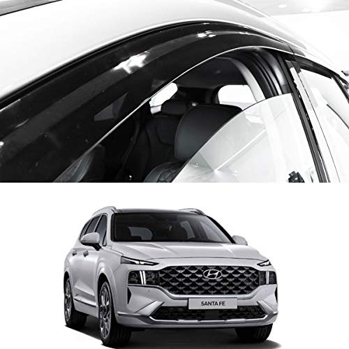 Snapklik.com : Smoked Black Side Wind Deflectors 6p D993