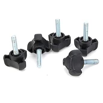 M6 x 25mm Thread Clamping Knob,5Pcs Adjustable Knob Bolts Plastic ...