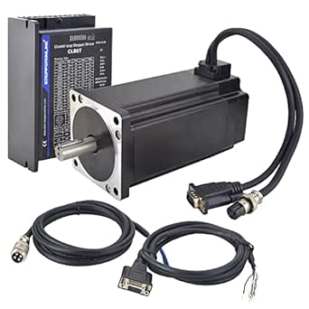 Amazon.com: STEPPERONLINE Closed Loop Stepper Motor 1 Axis CNC KIT 12.0 Nm/1699.34oz.in Nema 34 ...