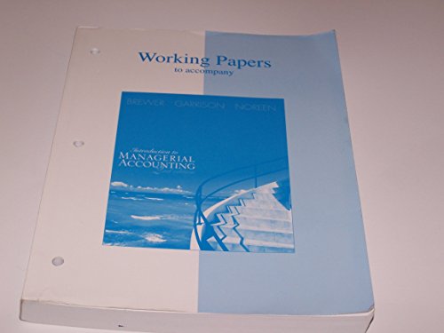 『Working Papers for use with Introduction to Managerial - 読書メーター