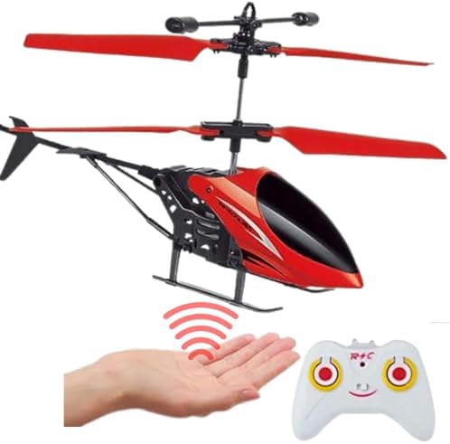 Buy KINGZOMY Flying Helicopter with Hand Induction and Remote Control ...