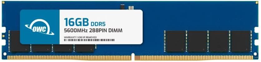 OWC 16GB DDR5 5600 PC5-44800 CL46 1Rx8 288-pin 1.1V Non-ECC UDIMM ...