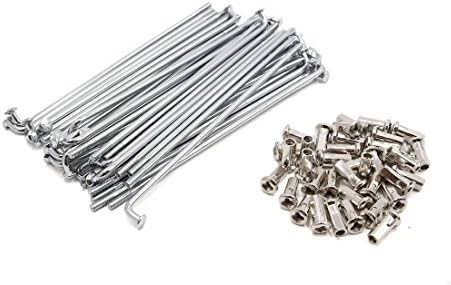 Amazon.com: uxcell 36pcs Silver Tone 4mm Thread Dia 160mm Length ...
