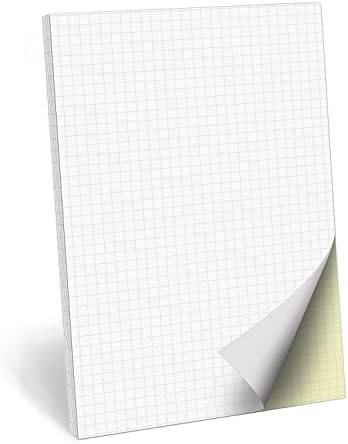 Amazon.com : 321Done 2-Part Carbonless Graph Paper Notepad, 0.20" Grid ...