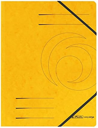 Amazon.com : Herlitz Colorspan A4 Elastic Folder - Yellow (5 Pieces ...