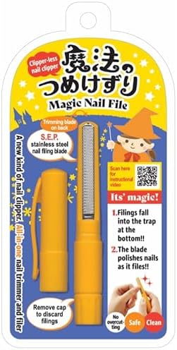 Amazon.com : 魔法のつめけずり Magic Nail File Stainless Steel Nail File – Semi ...