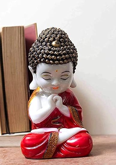 GIFT LIYA KYA Baby Buddha Praying Statue Decorative Showpiece (H*W*D ...