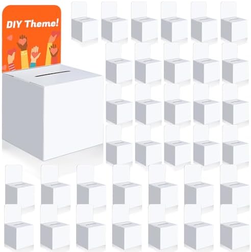 Amazon.com : Bouiexye 12 Pack Raffle Boxes with Slot Ballot Box, Raffle ...