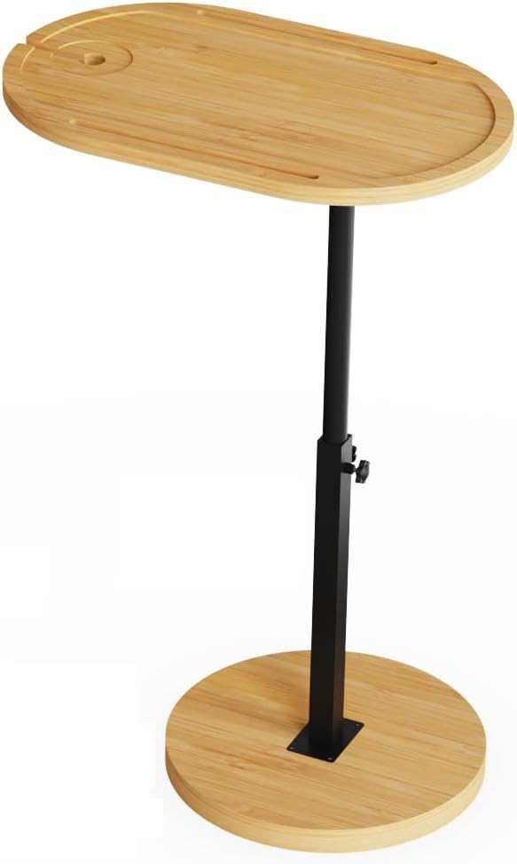 Amazon.com: NiHome Large Swivel TV Tray Table with Thickened Stable Non ...