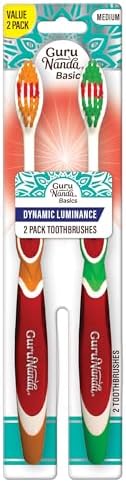 Amazon.com : GuruNanda Dew Drop Toothbrushes - Medium Bristles for Deep ...