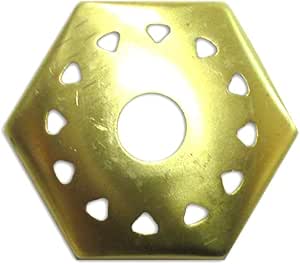 2" Hexagon Brass Vented Vase Cap for Lamps, Crafts, and Hobbies ...