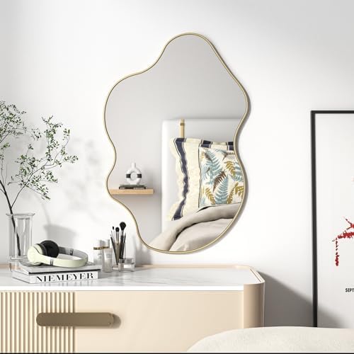 Amazon.com: Giluta Irregular Wall Mirror, 35" L x 24" W Asymmetrical ...