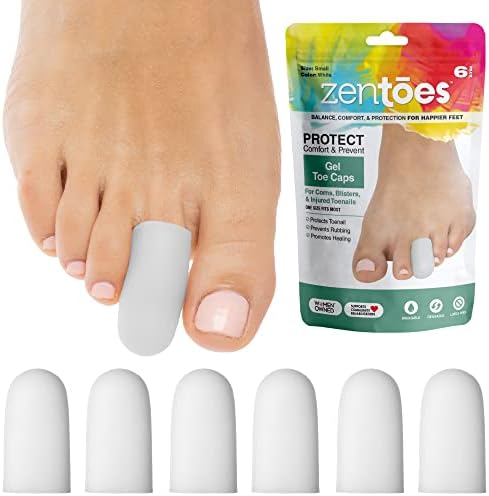 Amazon.com: ZenToes 6 Pack Gel Toe Cap and Protector - Cushions and ...