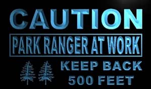 Amazon.com : ADVPRO m613-b Caution Park Ranger at Work Neon Light Sign ...