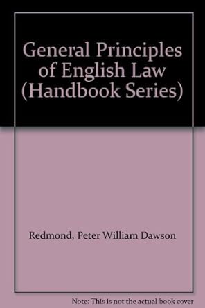 Buy General Principles of English Law (Handbook Series) Book Online at ...