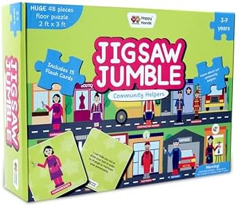 Buy Happy Hands Jumbo Floor Puzzle & Game – Jigsaw Jumble Community ...