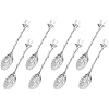 Amazon.com: Uxcell 8 Pcs Retro Crystal Alloy Coffee Spoons, 4.3 Inch ...