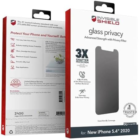Amazon.com: ZAGG InvisibleShield Glass Privacy Screen Protector for ...