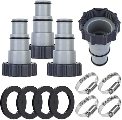 Amazon.com: 4 Pack Pool Hose Adapter Pool Pump Hose Connector Type A ...