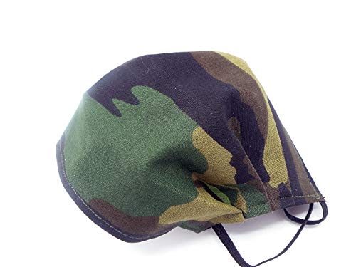 Amazon.com: Camo Cloth Face Mask Washable Reusable and has Slit for ...