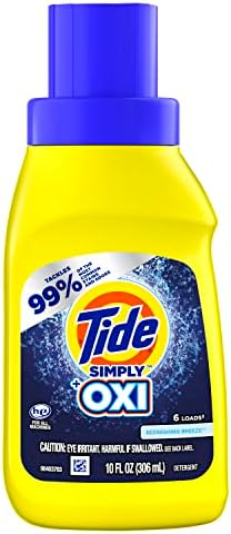Amazon.com: Tide Simply + Oxi Liquid Laundry Detergent, Refreshing ...