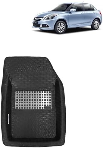 Aakirti Automotive 4.5D Car Floor Foot Tray Mats for Maruti Suzuki Swift Dzire 2012-2017 Model ...