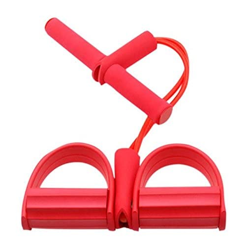 Ubersweet® Red Fitness Resistance Band Rope Tube Elastic Exercise ...