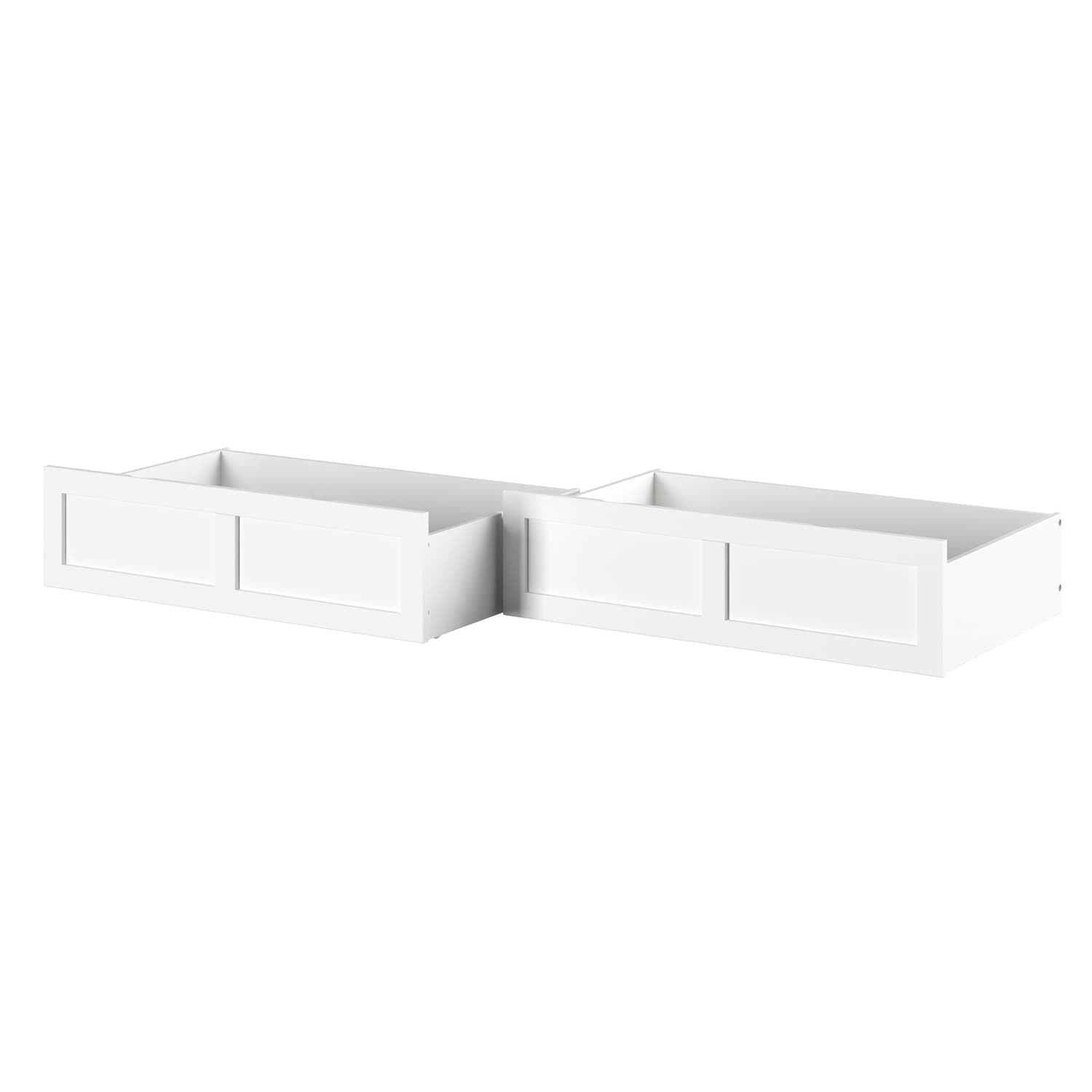 Snapklik.com : Bed Drawer Set Of 2 Twin/Full White