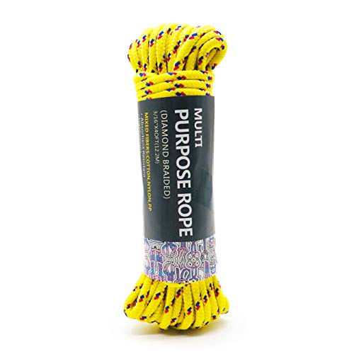 Snapklik.com : HOUERT Polypropylene Clothesline Rope, 3/16Inch X 40FT ...