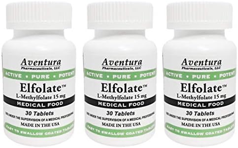 Amazon.com: ELFOLATE Plus® 3mg L-Methylfolate Methyl Folate ...