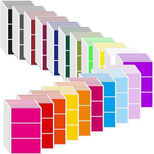 Amazon.com : Marspark 900 Pieces 2" x 4" Colored Coded Labels for ...